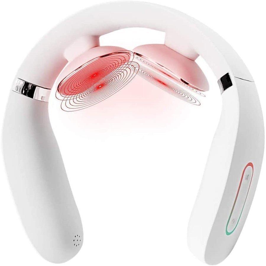 首マッサージャー ネックマッサージャー EMS ヒートネック 温熱 マッサージャー USB充電式 疲労回復 安全静音 軽量 温熱器 5種類のモード : RUMAY公式ショップ - 通販 ...