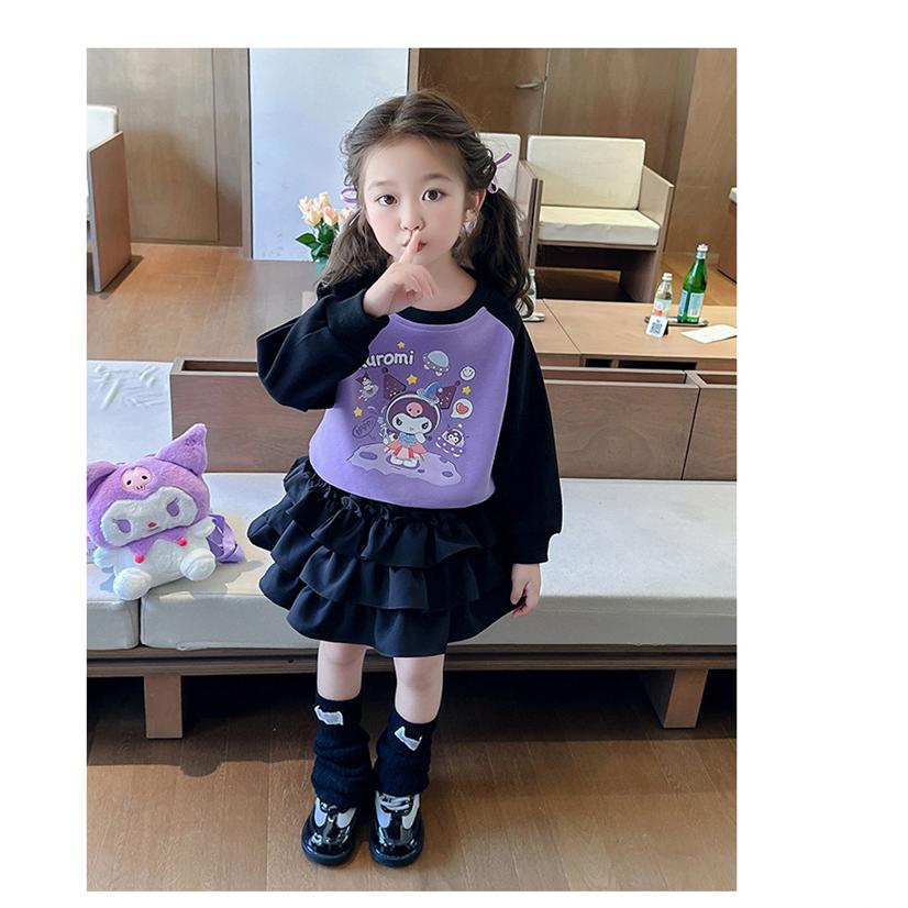 クロミちゃん マイメロ 春 長袖 ワンピース スカート パーカー キッズ服 子供服 春秋冬 女の子 クロミワンピース 運動服 レーディス ミニスカート 120cm~170cm : ユーラオシ ...