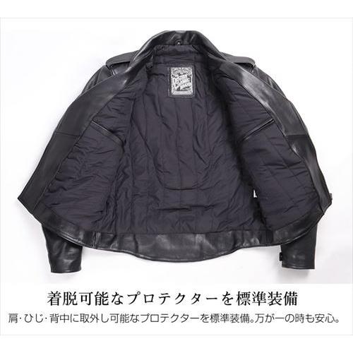 DEGNER デグナー19WJ-15 カウレザーダブルジャケット ブラック サイズ2XL :74473:アイネット Yahoo!ショッピング店 - 通販 - Yahoo!ショッピング