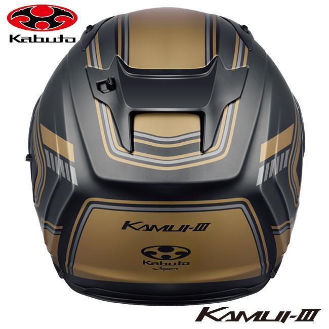 OGK Kabuto 納期未定 KABUTO オージーケーカブト KAMUI-3 CLASSIC カムイ3 クラシック フラットブラックゴールド XSサイズ オートバイ用 フルフェイス ...