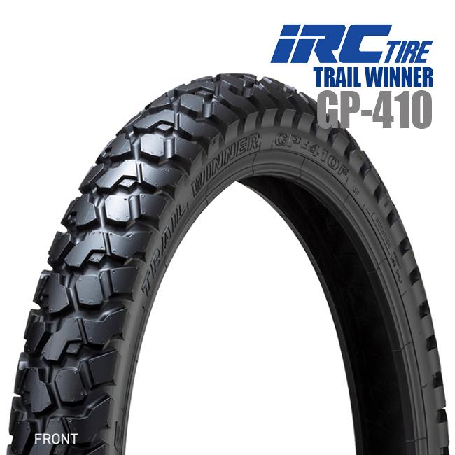 IRC 納期未定 送料無料 TRAIL WINNER GP-410 110/80-17 57S TL フロント/リア用 チューブレス タイヤ ...