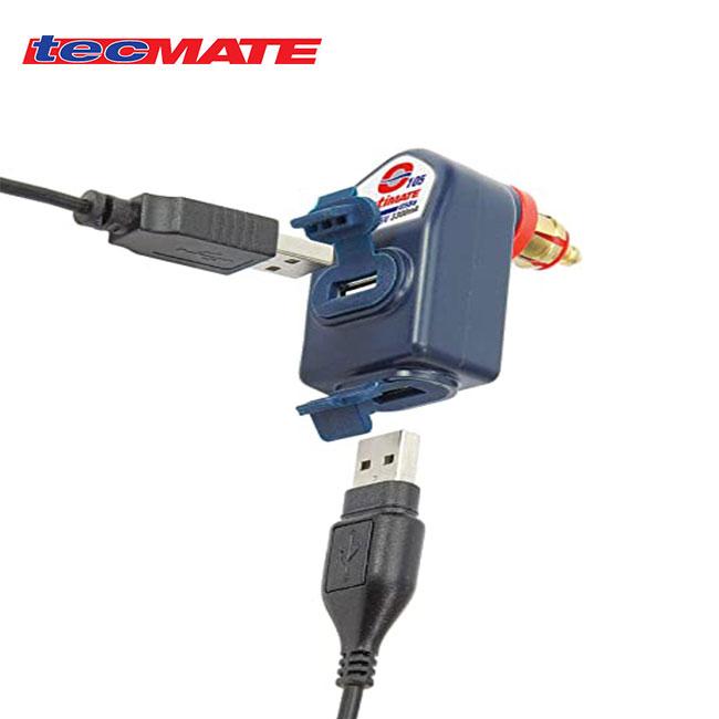 OptiMATE テックメイト TECMATE O-105v2 3300mA 2ポート・USB充電器 90°DINプラグ バイク用 USBチャージャー 防水キャップ付 : アイネット ...
