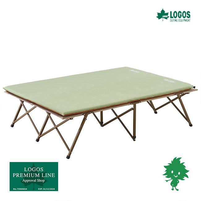 LOGOS/ロゴス 73178015 Tradcanvas オートレッグコット・DUO ダブルサイズ オートレッグシステム 簡単設計 ハイスタイル 安定感 2人用 ベッド LOGOS（ロゴス） 73178015 Tradcanvas オートレッグコット・DUO ダブル