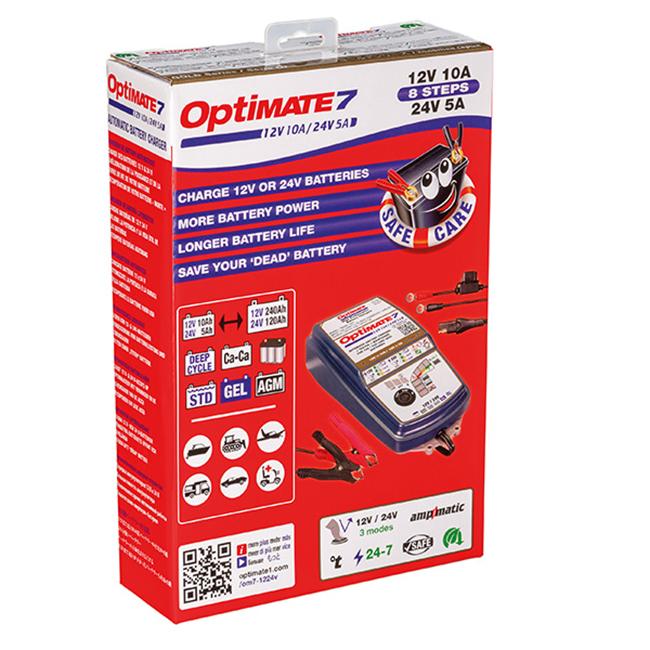OptiMATE 在庫有 OptiMate7 TM-267 オプティメイト7 12V/24V 鉛蓄電池用充電器 バッテリーチャージャー ディープサイクル対応 バイク 車 トラック ソーラー ...
