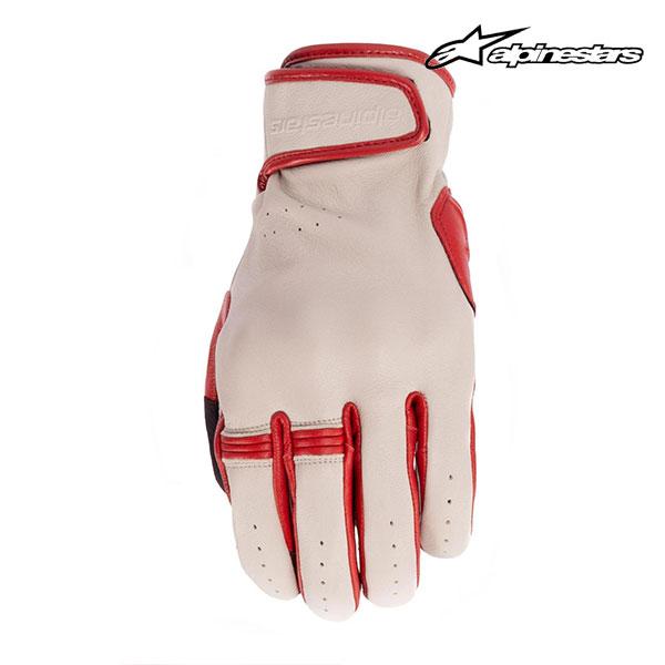 アルパインスターズ（alpinestars） 1694799204 DYNO LEATHER GLOVE 8005 ECRU RUBY RED XLサイズ ゴートレザー パンチング加工 スマホ ...