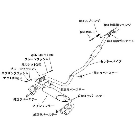HKS（エッチケーエス） インプレッサ CBA-GRB マフラー RM（チタン） SUS304 31021-AF014 HKS LEGAMAX Premium リーガマックスプレミアム ...