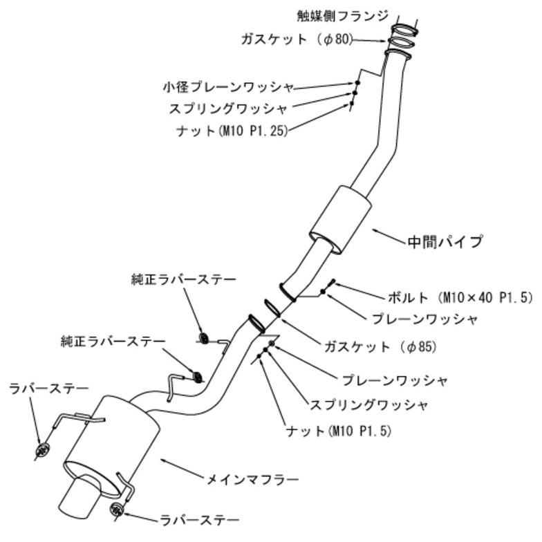 HKS（エッチケーエス） GT-R GF-BNR34 マフラー SSR 31029-AN003 HKS Super Turbo Muffler ...