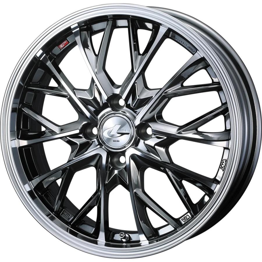 WEDS ウェッズ LEONIS MV ホイール 16インチ 5H114.3 6.5J+47 1本 5穴 レオニス ブラックメタルコート/ミラーカット BMCMC : カーパーツ専門店 ...