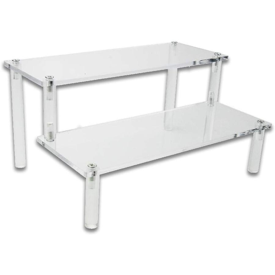 アクリル コレクションケース ステージ スタンド 展示 ディスプレイ 観賞用 20cm 2段(20cm 2段) :2B6V5X9YQT ...