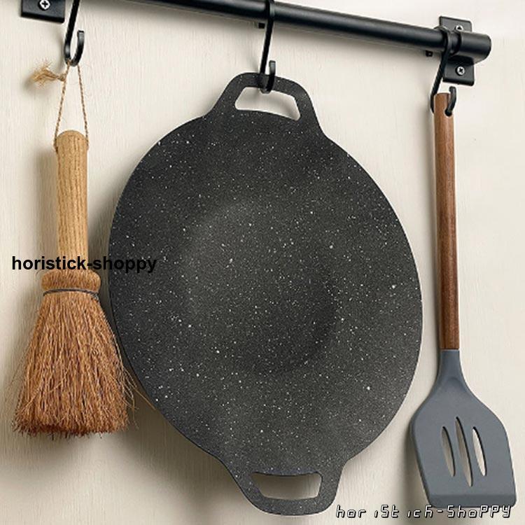 28cm/30cm/32cm/34cm 鉄製 フライパン 丸型 パン 韓国 グリルパン プレート 丸型鉄板 鉄鍋 IH 直火 : ホリスティックショッピ - 通販 - Yahoo!ショッピング