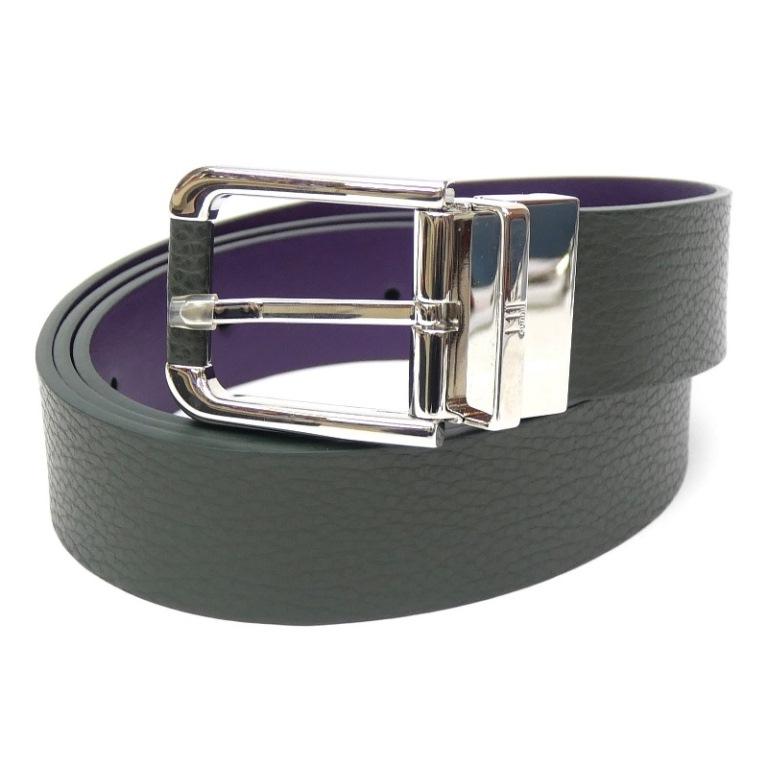 dunhill ダンヒル ベルト リバーシブル カーキ/パープル レザー 【中古】(67899) : 堀田商事質店 Yahoo!店 - 通販 ...