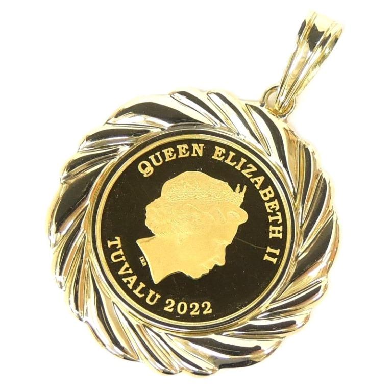 ツバルホース金貨 純金コインペンダントトップ 1/5オンス K18枠 9.4g 【中古】(68086) : 堀田商事質店 Yahoo!店 ...