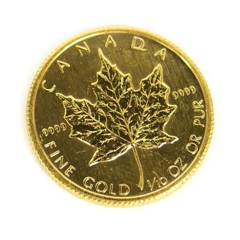 メイプルリーフ金貨 1/10oz 1982年 メープルリーフ金貨 1/10オンス 純金 コイン K24 【中古】(68375) : 堀田商事質店 Yahoo!店 - 通販 - Yahoo!ショッピング