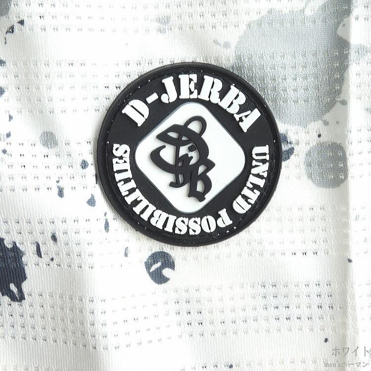 スリーシーズン春夏秋物 D-jerBa/ジェルバ ロゴ＆変形ドット柄 プレート ZIP半袖長パンツ上下セットアップスーツ SETUP 白/黒 M/L/LL/3L(4Lまで対応) 251017 ...