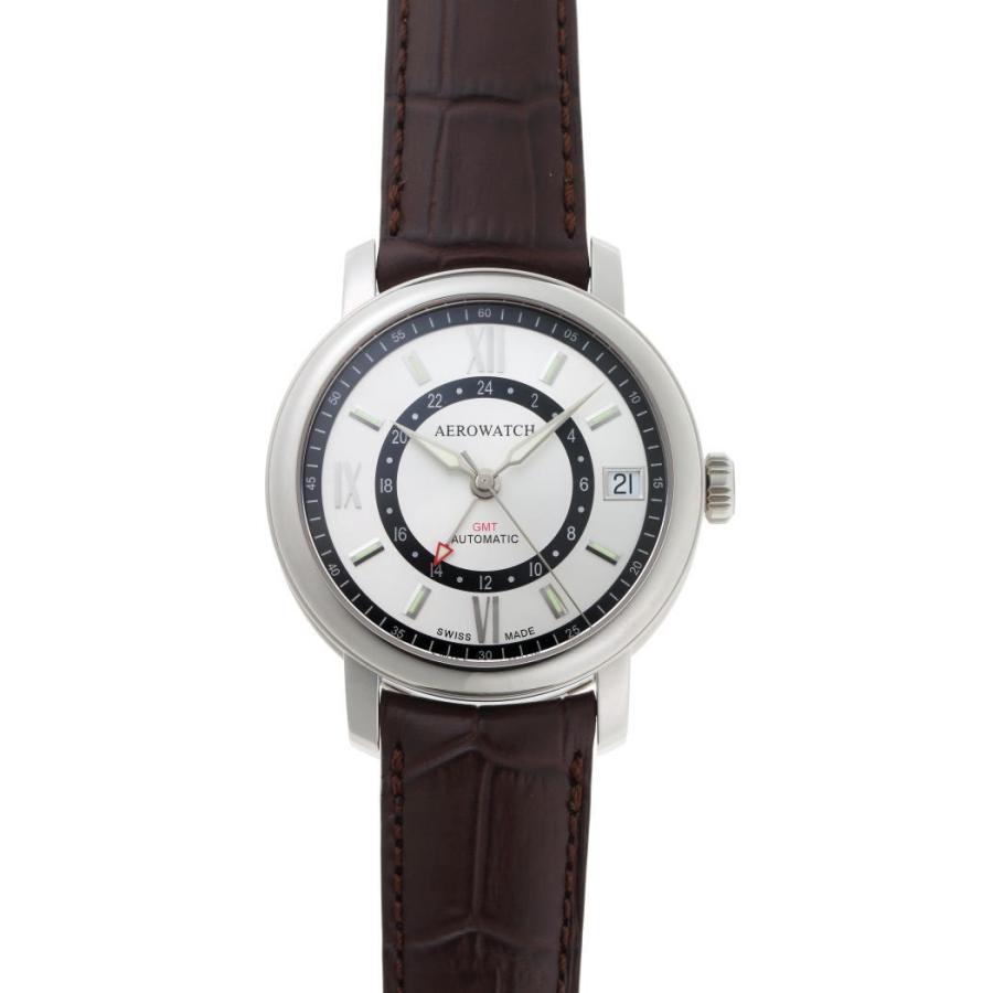 AEROWATCH アエロウォッチ ルネッサンス ビッグ GMT オートマチック A71930 AA03 SS メンズ 時計 2110249 ...