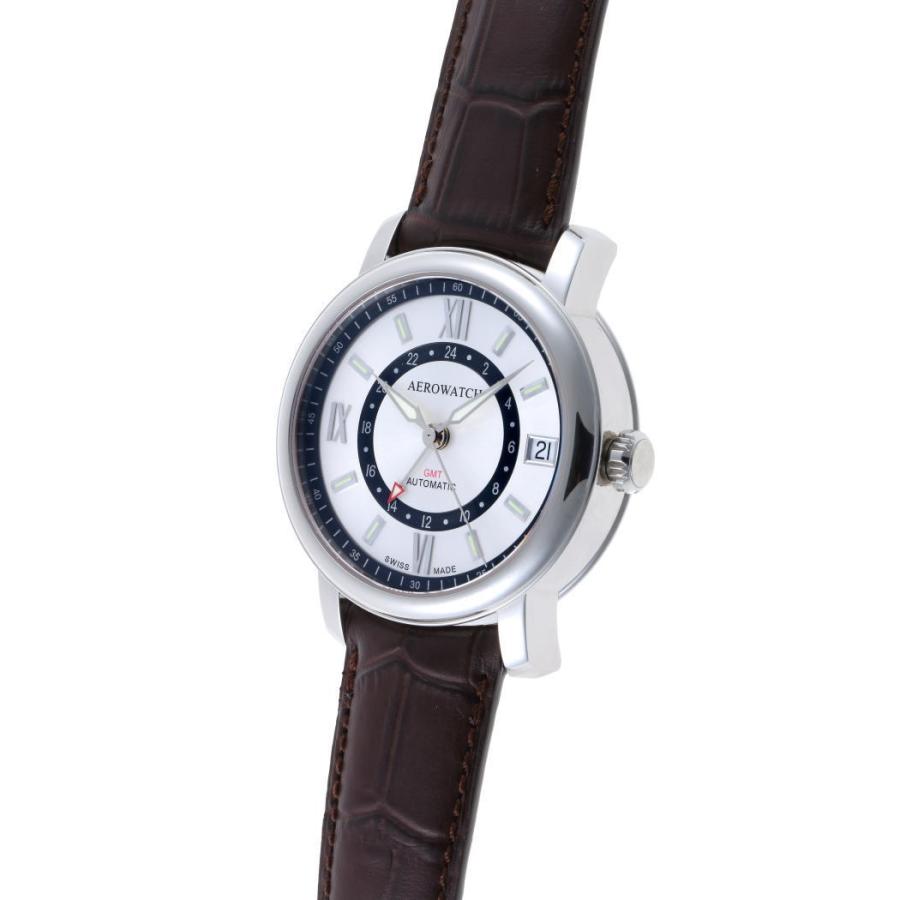 AEROWATCH アエロウォッチ ルネッサンス ビッグ GMT オートマチック A71930 AA03 SS メンズ 時計 2110249 ...