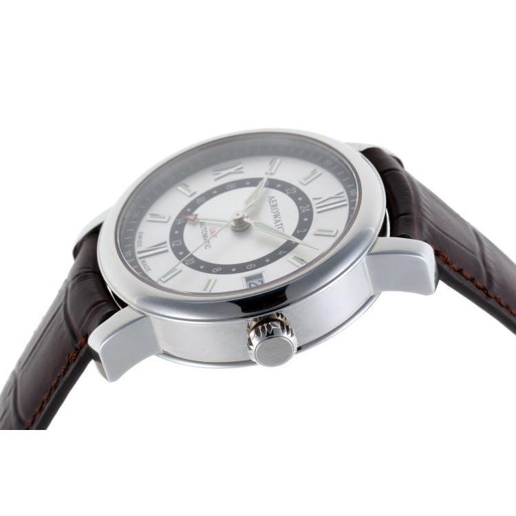 AEROWATCH アエロウォッチ ルネッサンス ビッグ GMT オートマチック A71930 AA03 SS メンズ 時計 2110249 ...