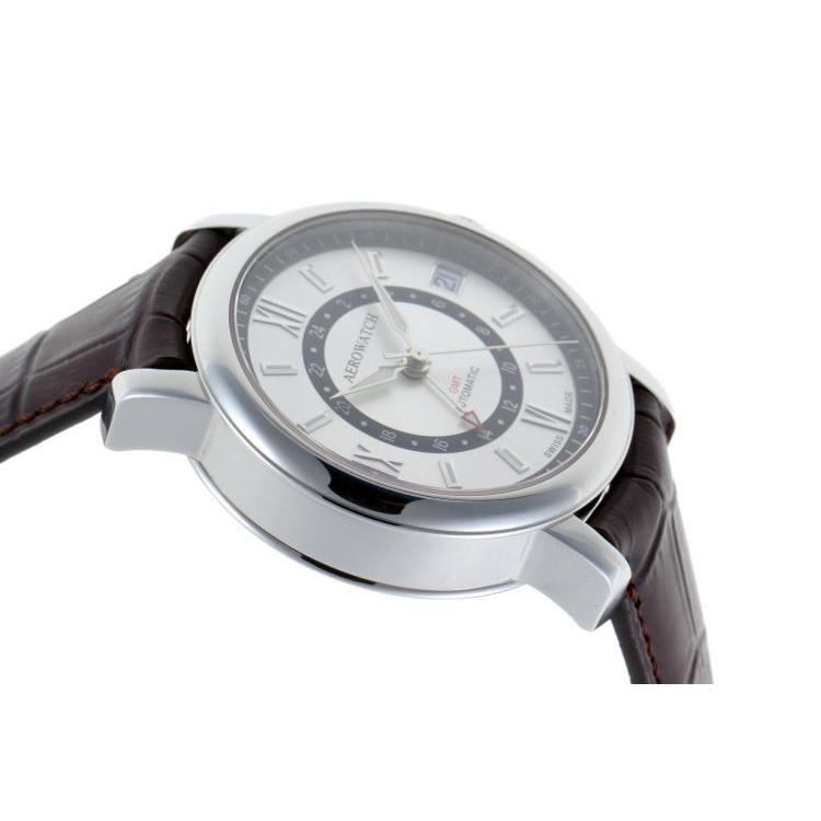 AEROWATCH アエロウォッチ ルネッサンス ビッグ GMT オートマチック A71930 AA03 SS メンズ 時計 2110249 ...