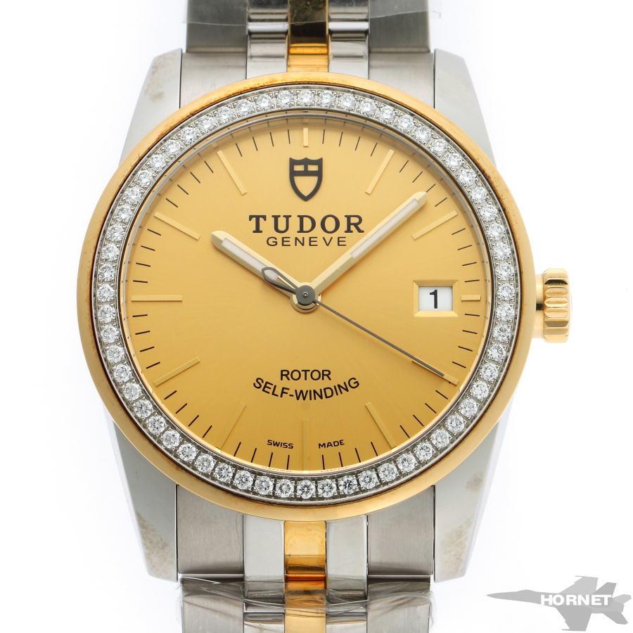 TUDOR チューダー チュードル グラマーデイト ダイヤ コンビ オートマチック Cal.T601 55023 SS / YG メンズ 時計 ...
