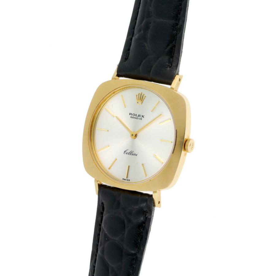 チェリーニ ROLEX ロレックス クッションケースウォッチ 手巻 Cal.1600 3747 750YG ボーイズ 時計 2310212 ...