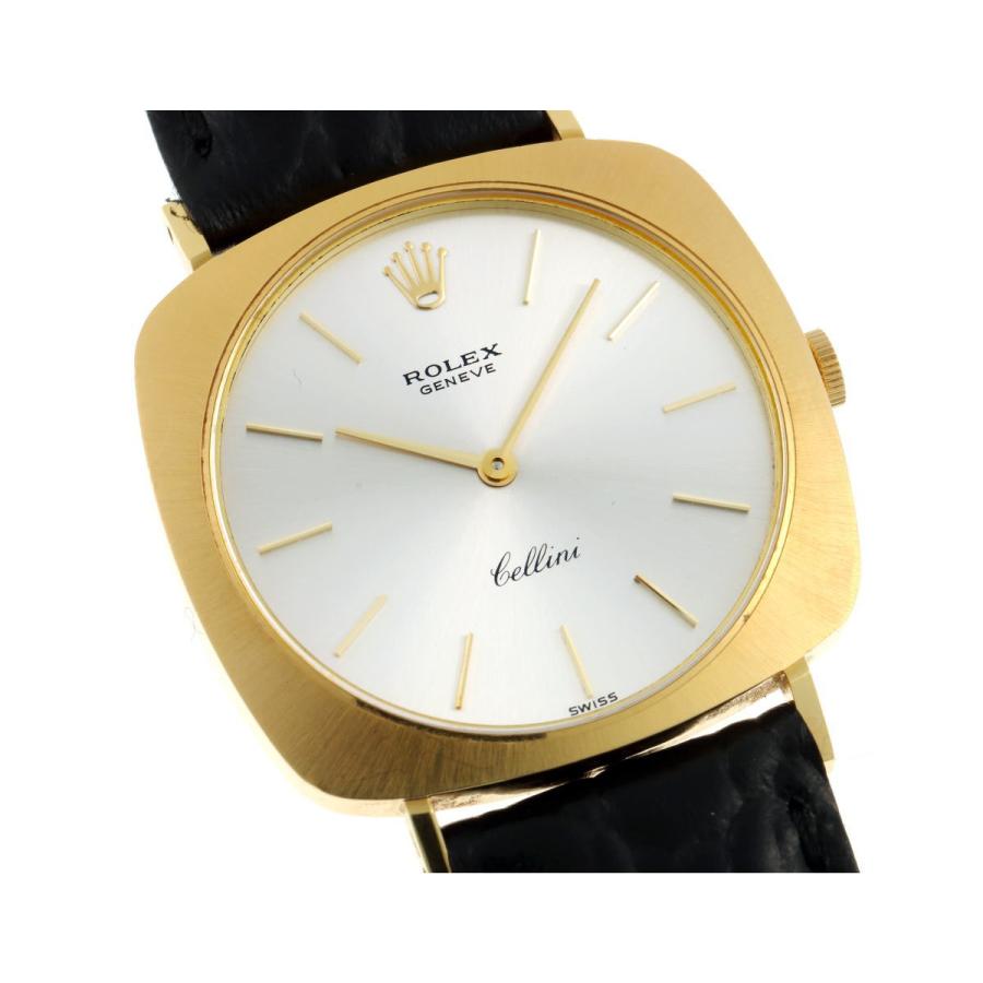 チェリーニ ROLEX ロレックス クッションケースウォッチ 手巻 Cal.1600 3747 750YG ボーイズ 時計 2310212 ...