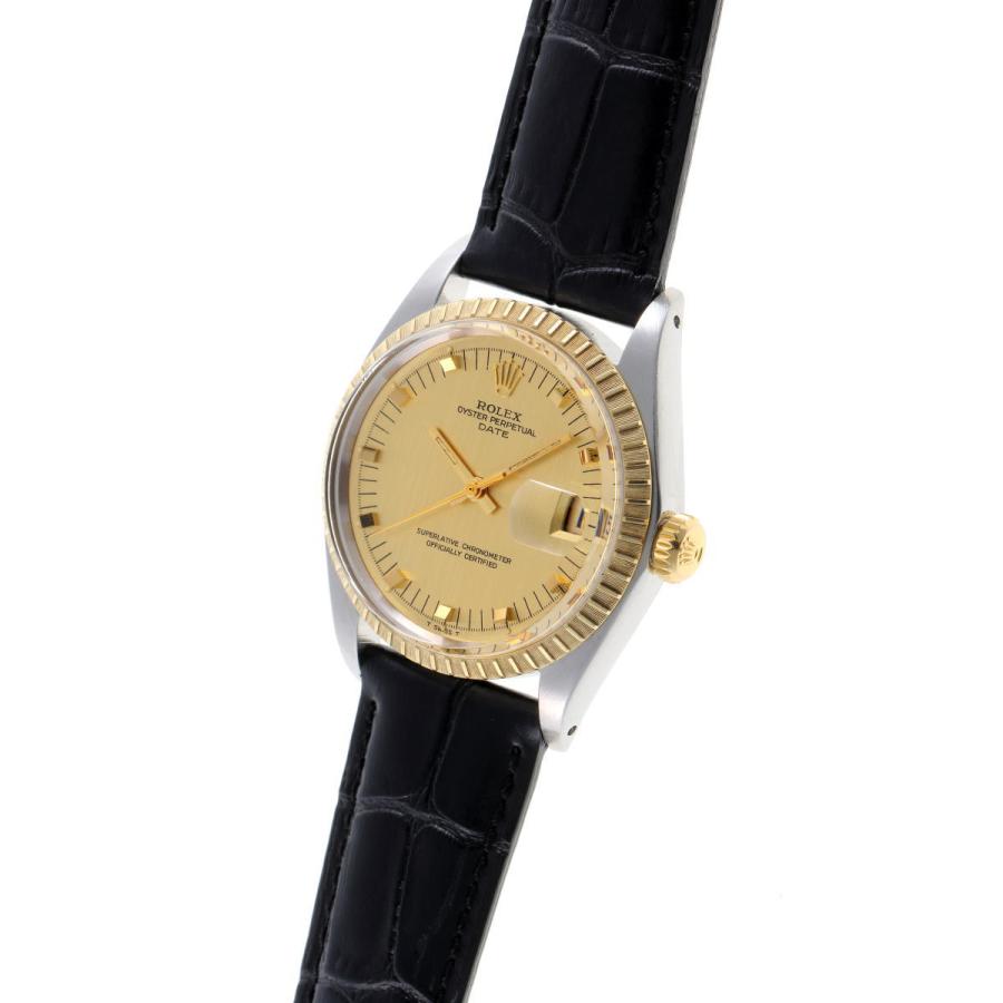 オイスター パーペチュアル ROLEX ロレックス デイト オートマチック Cal.1570 Ref.1505 SS / YG メンズ 時計 ...