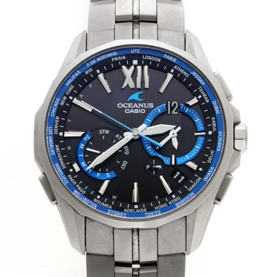 CASIO カシオ オシアナス マンタ タフソーラー OCW-S3400-1AJF ブラック文字盤 メンズ 時計 2420159 : ...