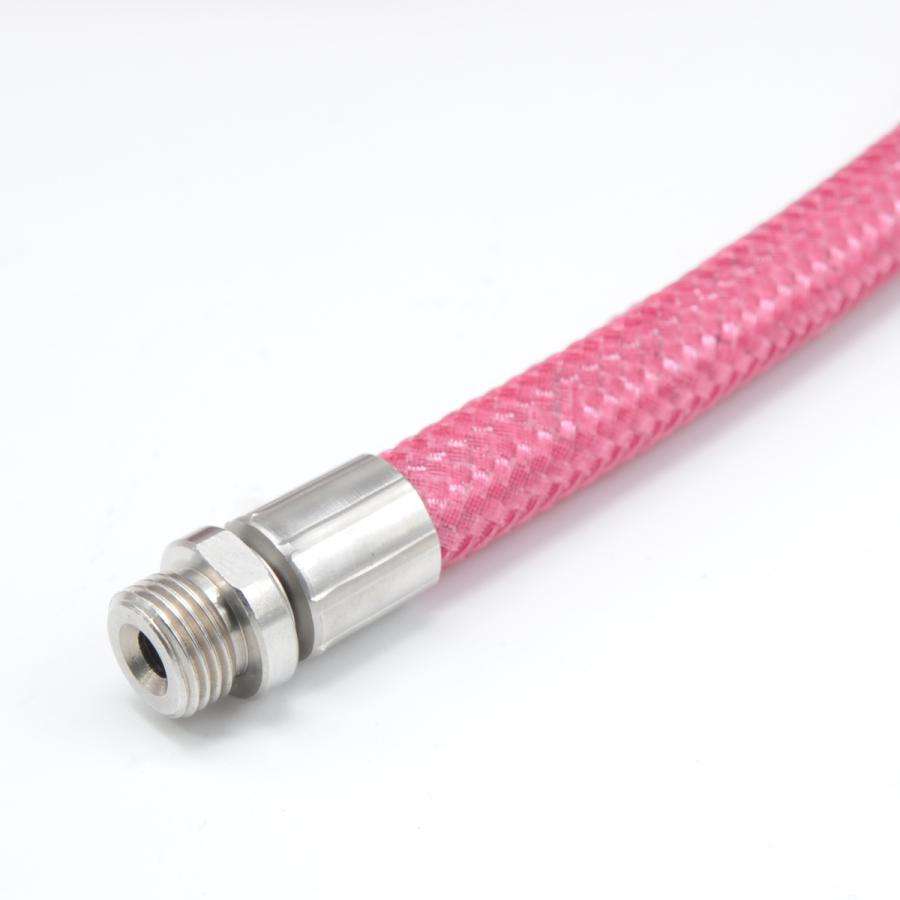 20M ナイロン編上げ柔軟洗管ホース 3/16（4.8mm、1.5分） 12.0MPa 1/8ショート金具付 : ホース屋 ヤフー店 - 通販 ...