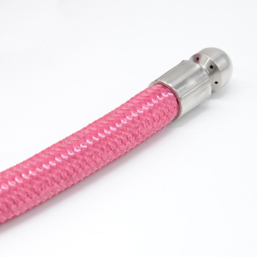 20M ナイロン編上げ柔軟洗管ホース 1/4（6.4mm、2分） 10.0MPa ロケットノズル付 : ホース屋 ヤフー店 - 通販 - Yahoo!ショッピング