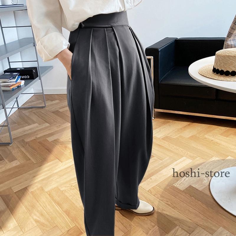 タックワイドパンツ レディース ワイドパンツ ボトムス 体型 タックワイドパンツ レディース ワイドパンツ ボトムス 体型
