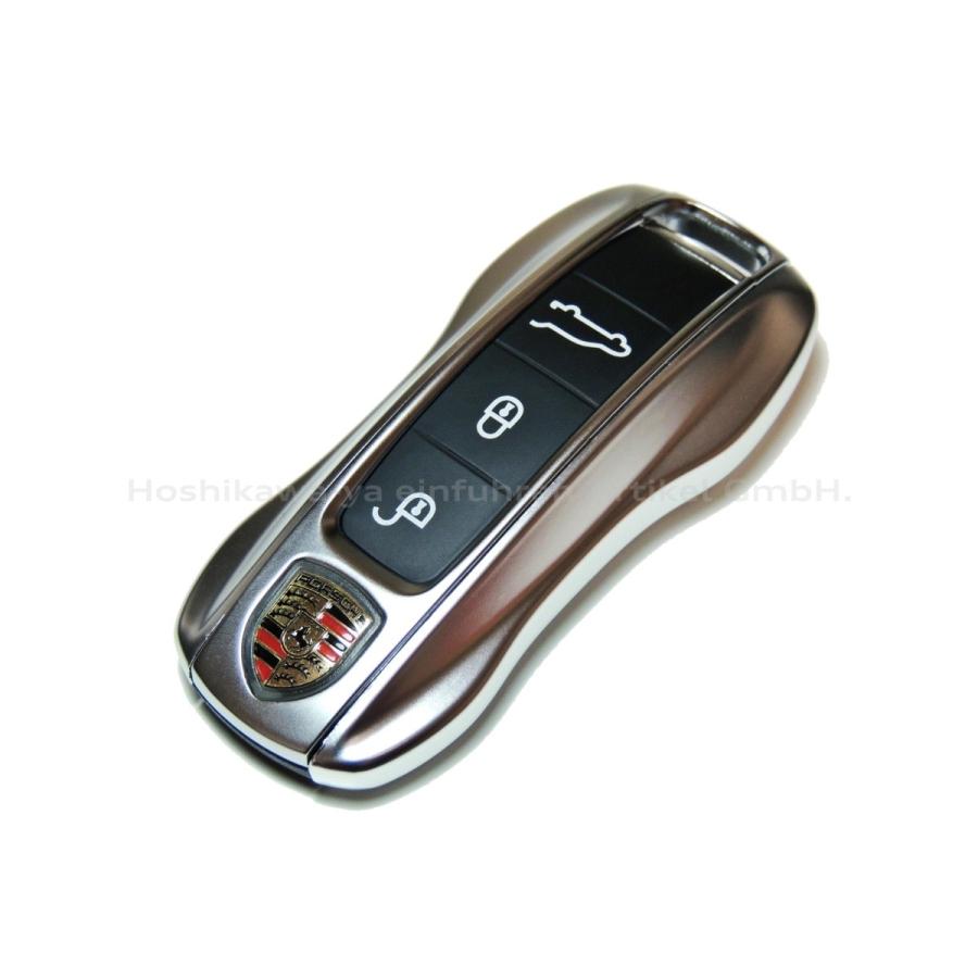 ポルシェ 【高品質・新タイプKey用】サイド キーカバー キーケース Porsche 911 カイエン パナメーラ 992 9Y0 971 ...