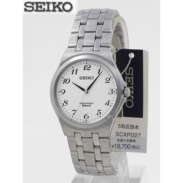 SEIKO セイコー クォーツ 薄型 腕時計 SCXP027 : e-細井時計店 - 通販 - Yahoo!ショッピング
