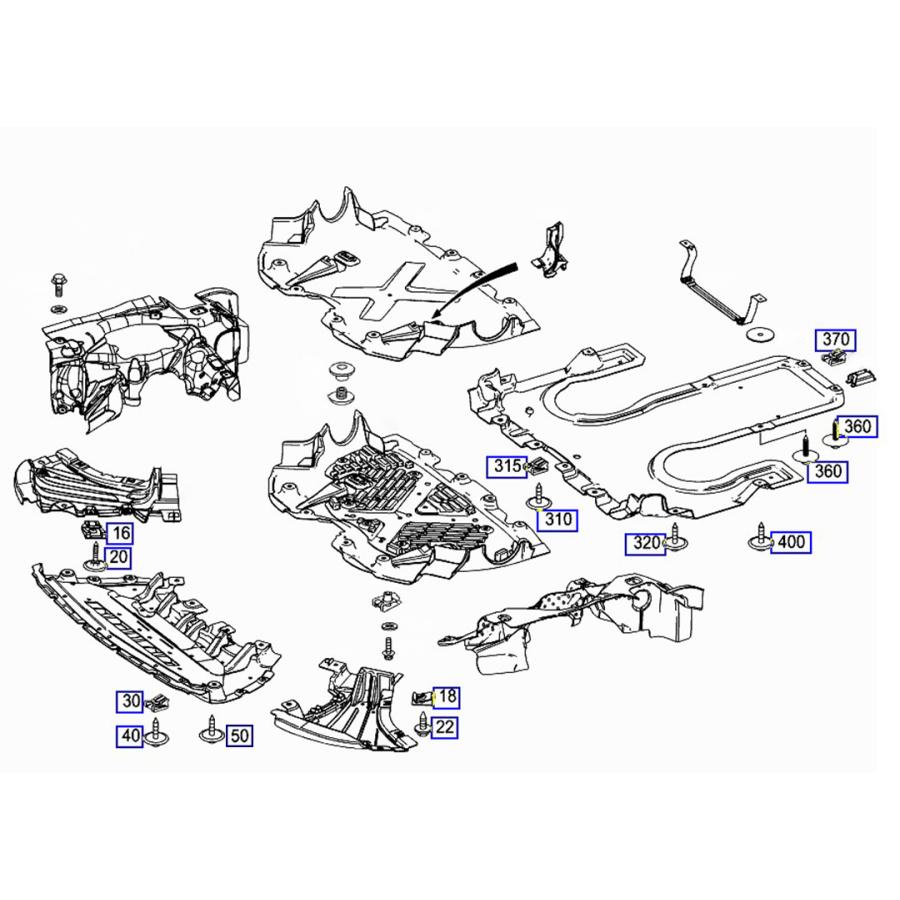 メルセデスベンツ アンダーカバースクリュー ロックナット SET 0019906036 0049943145 : HOSTRUST - 通販 ...