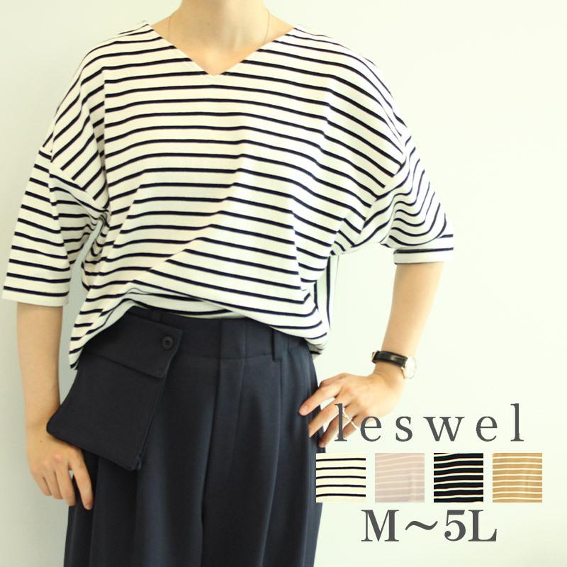 MB mint breeze ボーダー ドルマン カットソー大きいサイズ レディース レスウェル : HOT-AIR-大きいサイズレディース ...