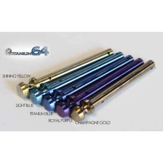 Titanium64 チタンブレーキパッドピン NISSIN 4/ 6POT-1ピンタイプφ5.8mmx全長64mm : ROUND STAR ...