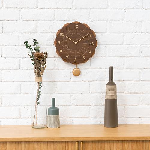 掛け時計 おしゃれ シャンブル サンクロック CHAMBRE SUN CLOCK CH-062 オシャレ 特典付 掛時計 振り子時計 ウォールクロック インターゼロ 日本製 ギフト : ホッチ ...