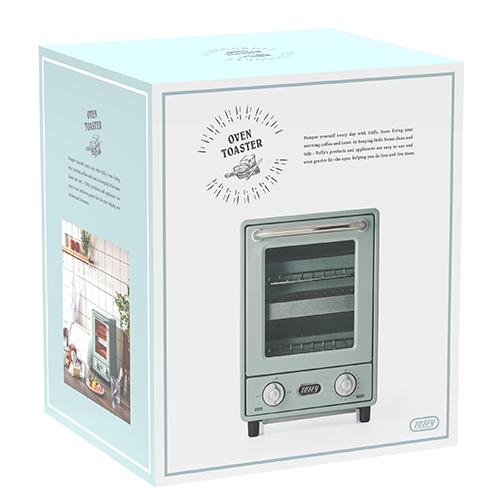 Toffy トフィー オーブントースター K-TS4 2枚 2段式 縦型 スリム レトロ おしゃれ 特典付 1000W 3段階 火力切替え 15分タイマー コンパクト レシピ付 ギフト ...