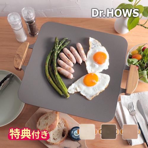 グリルパン ih対応 ドクターハウス Dr.HOWS ソリッドグリルパン マルチグリドル 114 特典付 直火 ガス火 キャンプ スクエア型 アウトドア 焼肉 バーベキュー : ホッチポッチ ...
