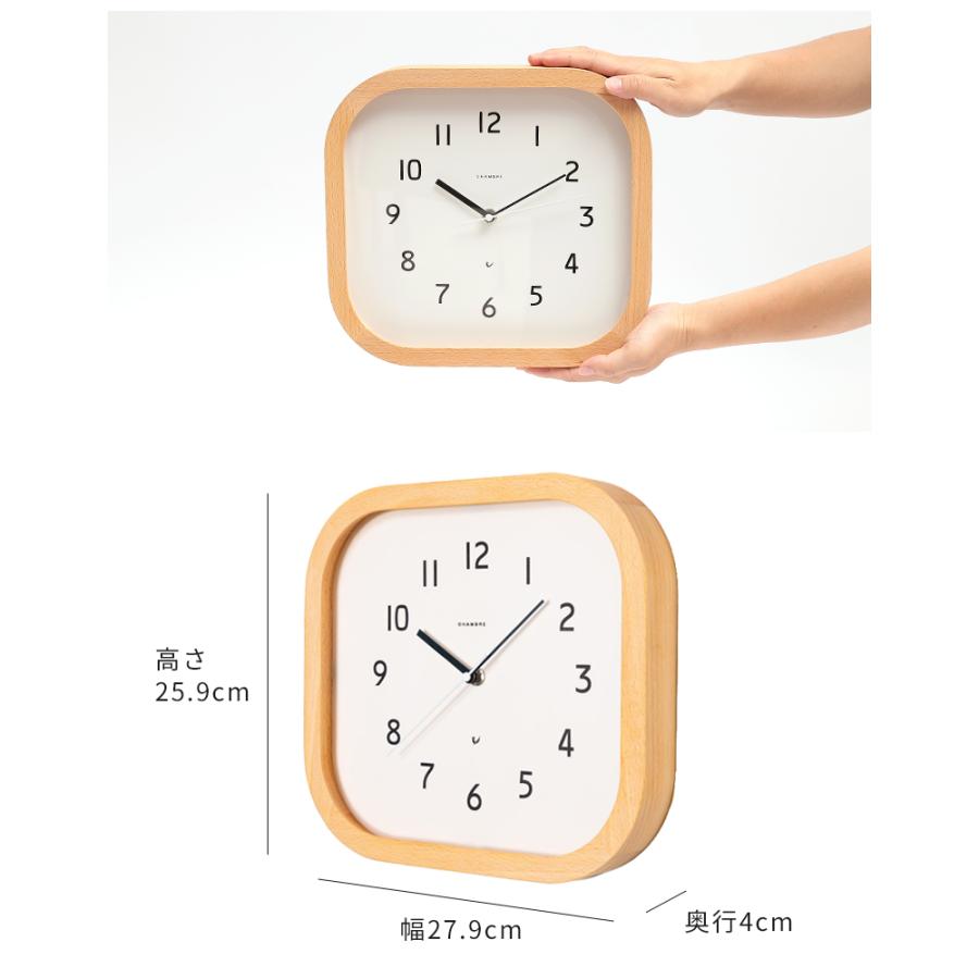 掛け時計 CHAMBRE Calme CLOCK シャンブル カルムクロック CH-068 掛時計 特典付 おしゃれ ウォールクロック かけ時計 置き時計 日本製 木製 インターゼロ : ホッ ...
