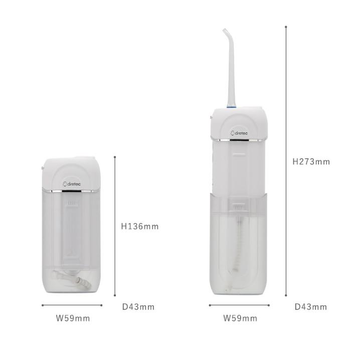 ドリテック【FS-101】口腔洗浄器 IPX7 ジェットクリーンポータブル コンパクト 持ち歩き 家電 : fs-101 : ホットマート ...