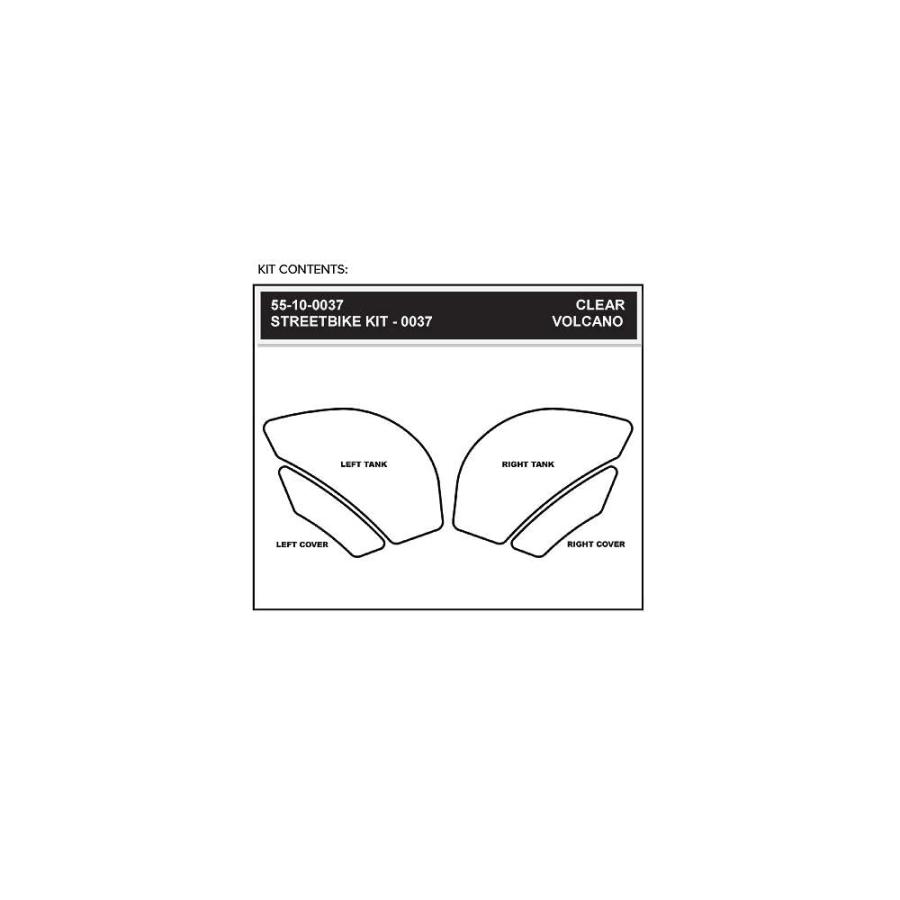 STOMPGRIP(ストンプグリップ) トラクションパッド タンクキット VOLCANO ブラック ZX-6R/RR(09-10) 55-3009B : ホットミーティア - 通販 ...