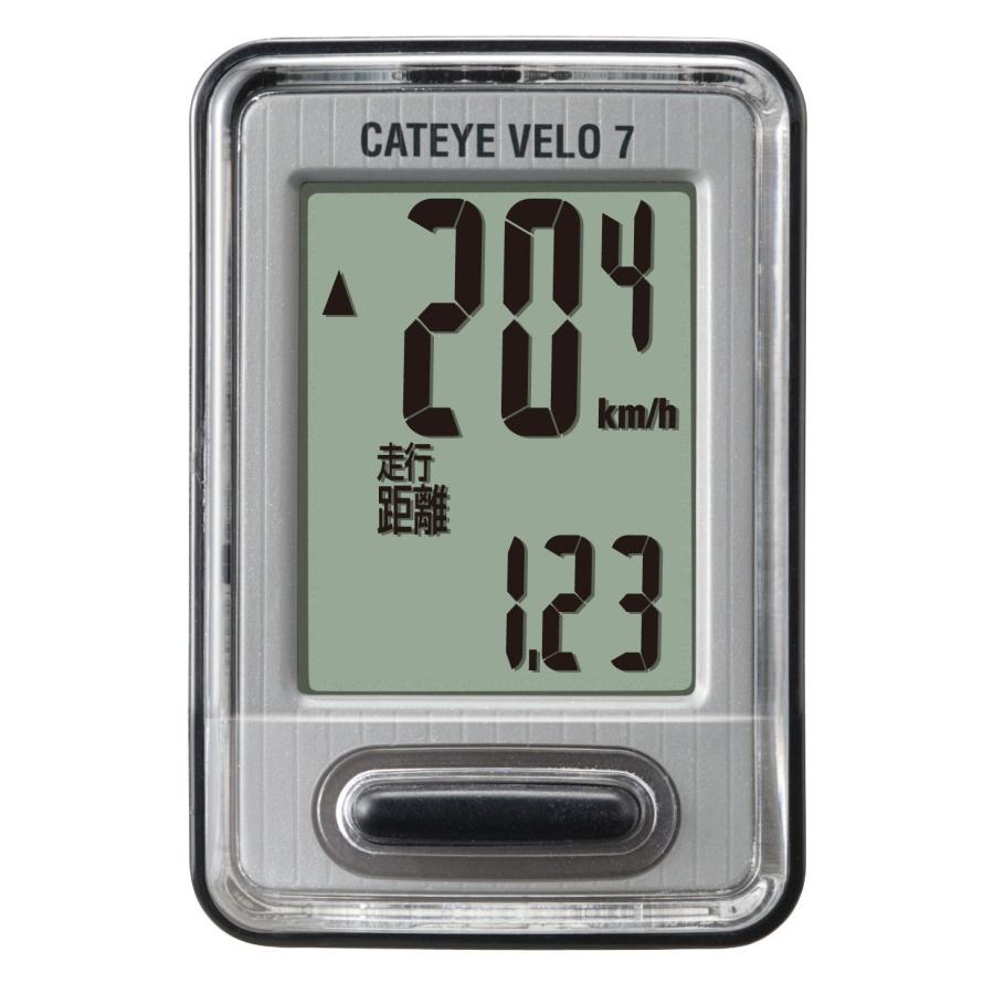 サギサカ(SAGISAKA) 自転車用 サイクルコンピューター CAT EYE VELO7 CC-VL520 ブラック 70835 : ホット ...