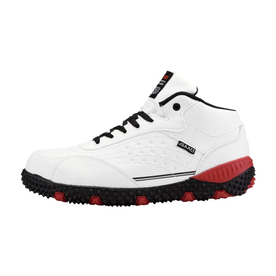 [ジーベック] 安全靴 作業靴 85129 スニーカー JSAA A種 ひもポケット ムレ防止 反射材 ホワイト 27.0cm : ホットミーティア - 通販 - Yahoo!ショッピング