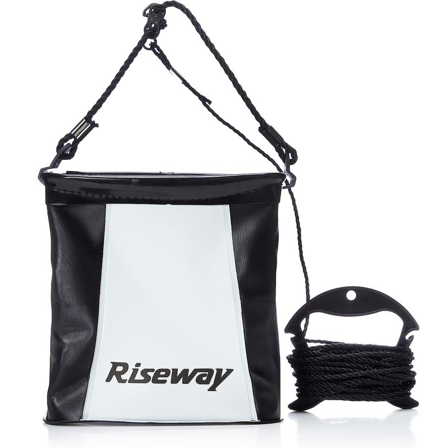 RISEWAY(ライズウェイ) EVA反転水汲みバケツ 角型 18cm ブラック ロープ・ホルダー付 UEV-014 : ホットミーティア - 通販 - Yahoo!ショッピング