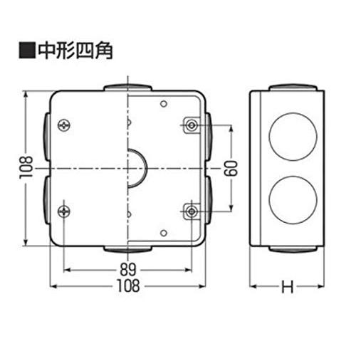 未来工業 ビニル電線管付属品 ボックス PVKボックス 防水タイプ 型式:PVK-AOPJ : ホットミーティア - 通販 - Yahoo!ショッピング
