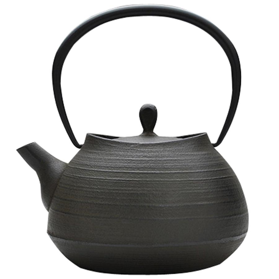 南部鉄器：壱鋳堂 鉄瓶 刷毛目 Kettle hakeme 1L W18×D15×H20(cm)【IH調理器対応】さび茶仕上げ : ホットミーティア - 通販 - Yahoo!ショッピング