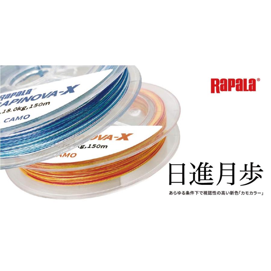 Rapala(ラパラ) PEライン ラピノヴァX カモパターン 150m 0.8号 17.8lb 4本編み コスタルカモ RLX150M08CC : s-b07k5qxdmh-20240909 ...