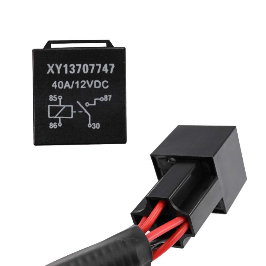 YUNPICAR 汎用フォグランプリレー HIDリレー配線キット 12v 40A パワーリレー 搭載 H11 コネクター付き ブレードヒューズ [2灯 : s-b07nyp5yk3 ...