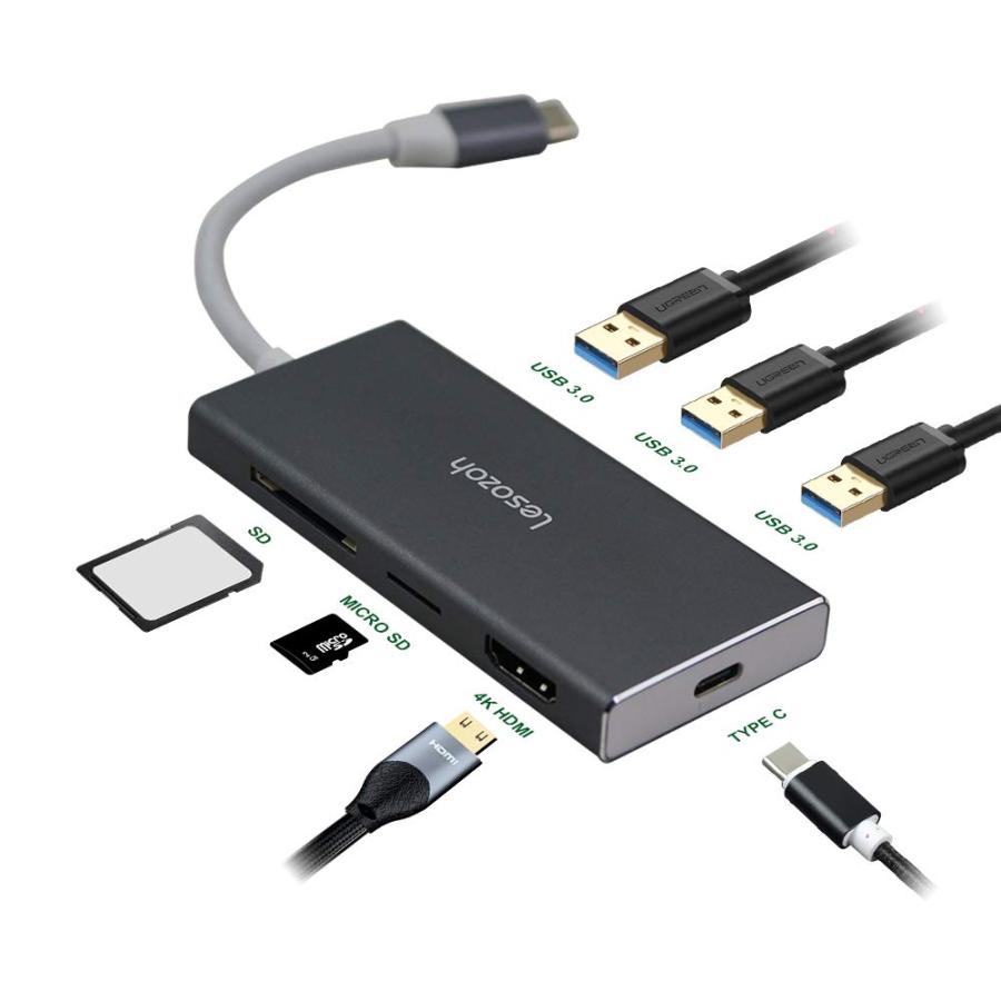 USB Type C ハブ 7in1 ウルトラスリム ドッキングステーション 4K HDMI出力 PD 充電対応 : ホットミーティア - 通販 - Yahoo!ショッピング