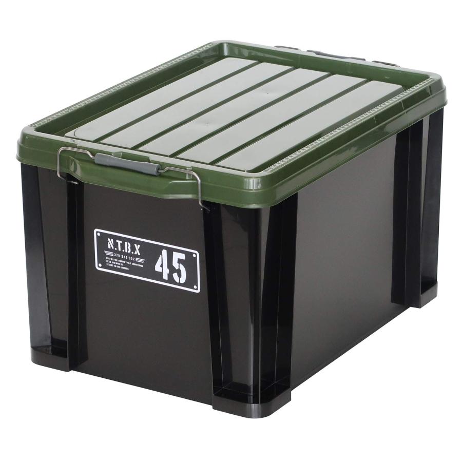 JEJアステージ(JEJ Astage) 収納ボックス [Xシリーズ NTボックス #45] ブラックグリーン 防災 幅38×奥行54.5×高さ32c : ホットミーティア - 通販 ...